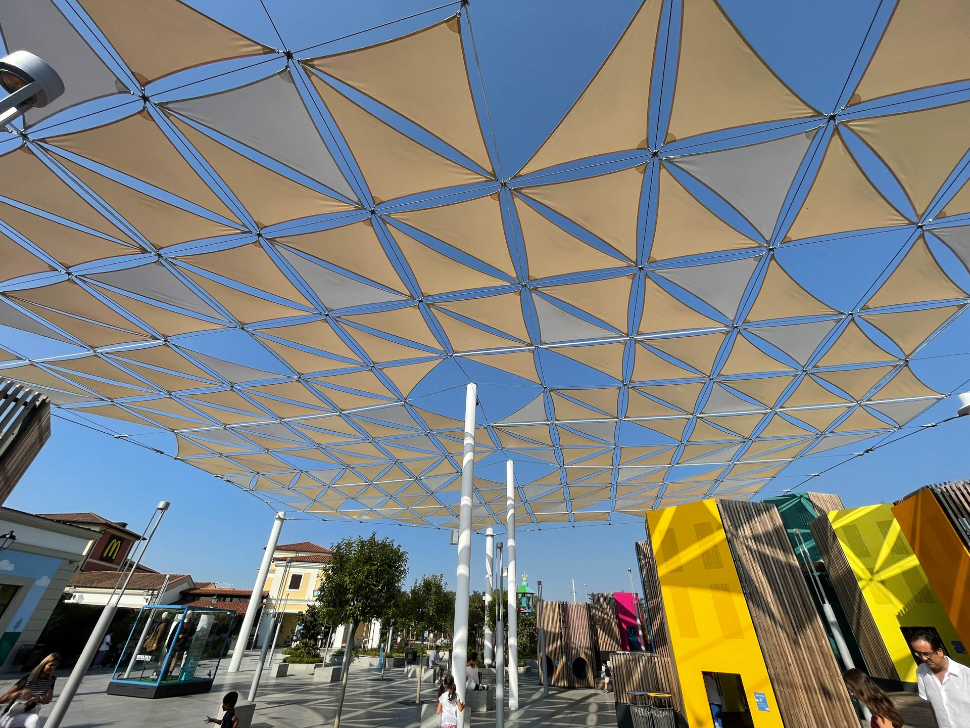 Tensile structures Shading structures - Canobbio Textile Engineering